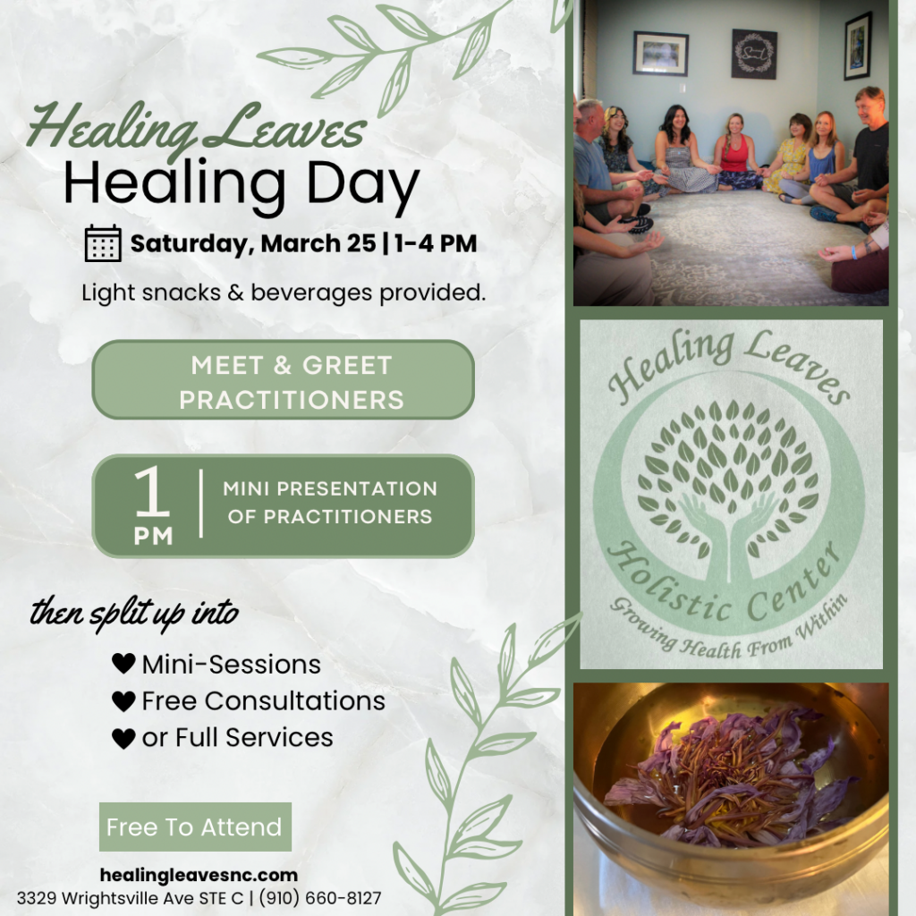 March Healing Day at Healing Leaves Holistic Center - Healing Leaves
